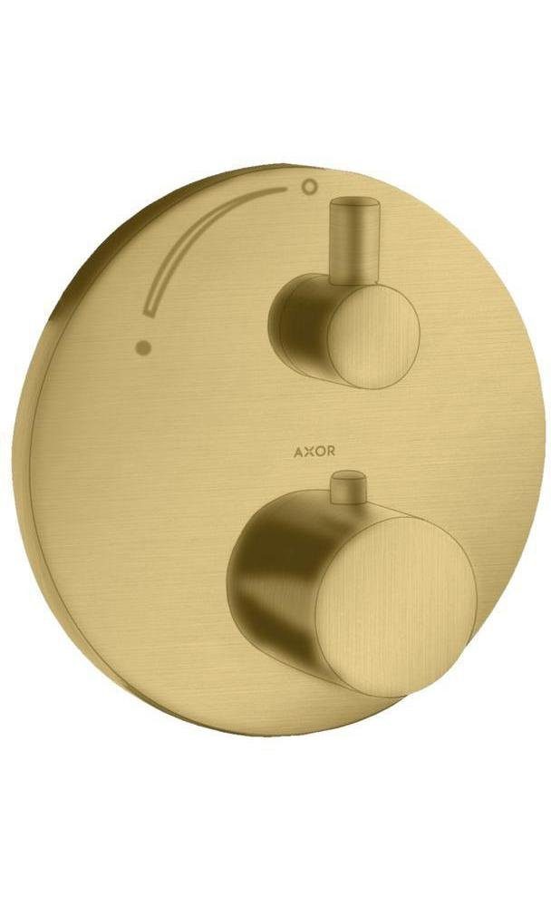 Hansgrohe Badarmatur Thermostat Axor Uno2 Up Mit Abstellventil Brushed