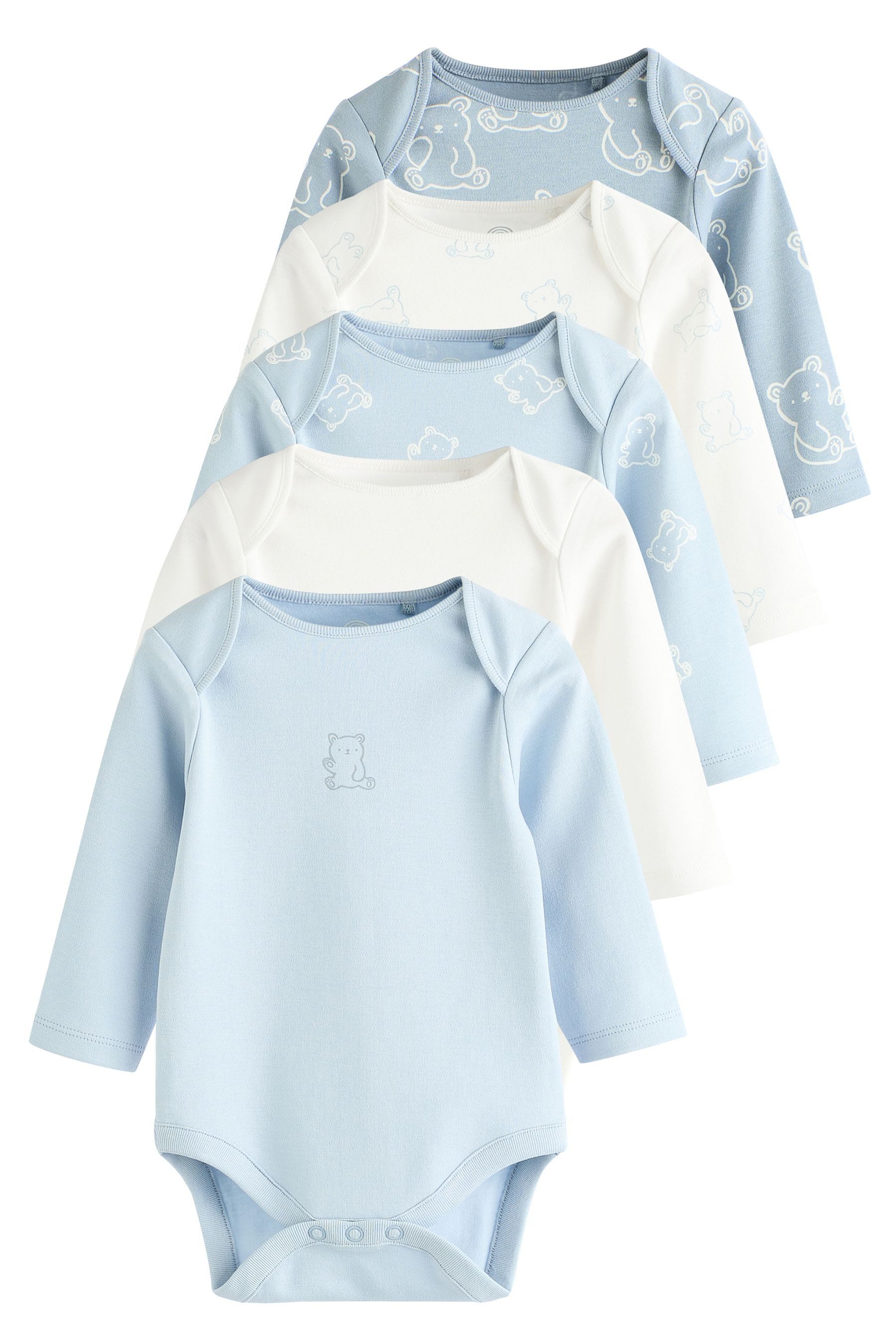 Next Langarmbody Langärmelige Bodysuits Im 5er Pack 5 Tlg