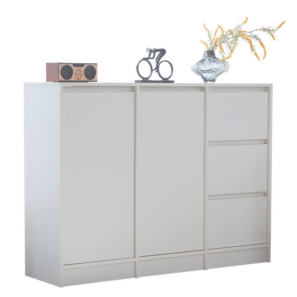 Rutaqian Schubkastenkommode Moderne Sideboard Mit Großem Stauraum 2