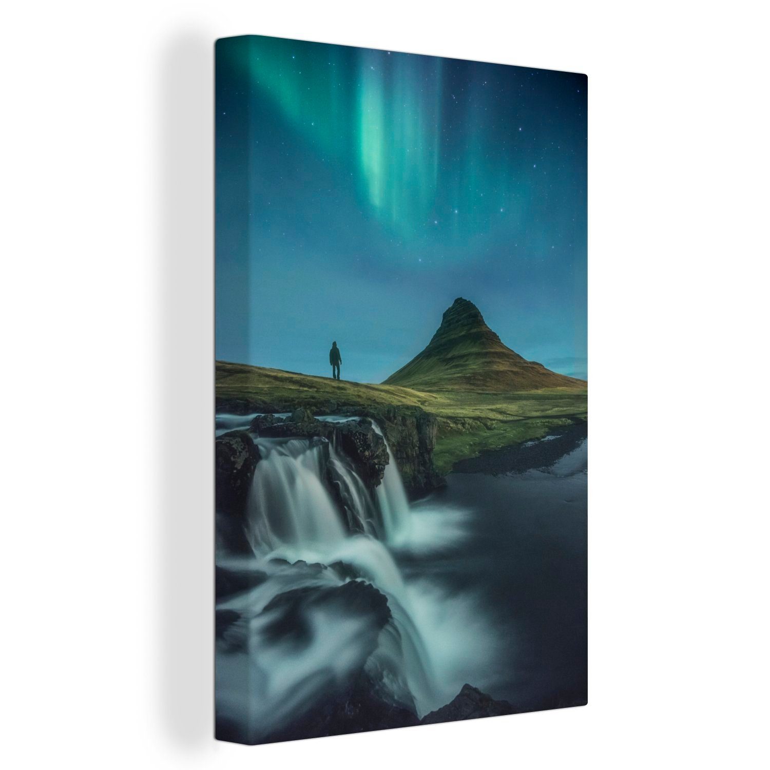 Onemillioncanvasses® Leinwandbild Tourist Bei Den Nordlichtern 1 St