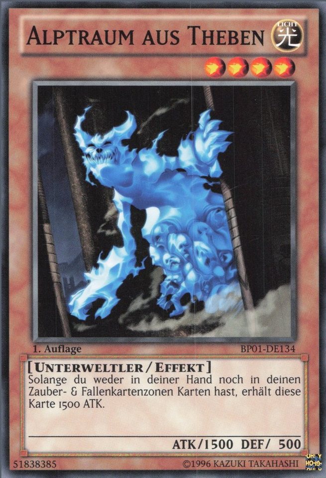 Recollectibles Sammelkarte Yugioh Alptraum Aus Theben V 1 Yu Gi Oh