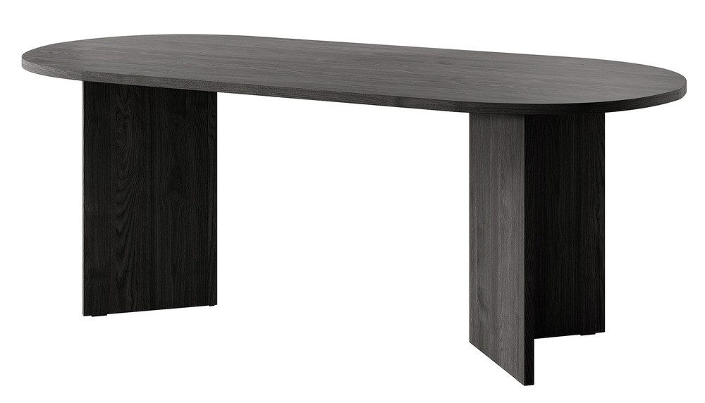 Selsey Esstisch OVO, oval, V-förmige Beine, feste Tischplatte, 204x90x75 cm
