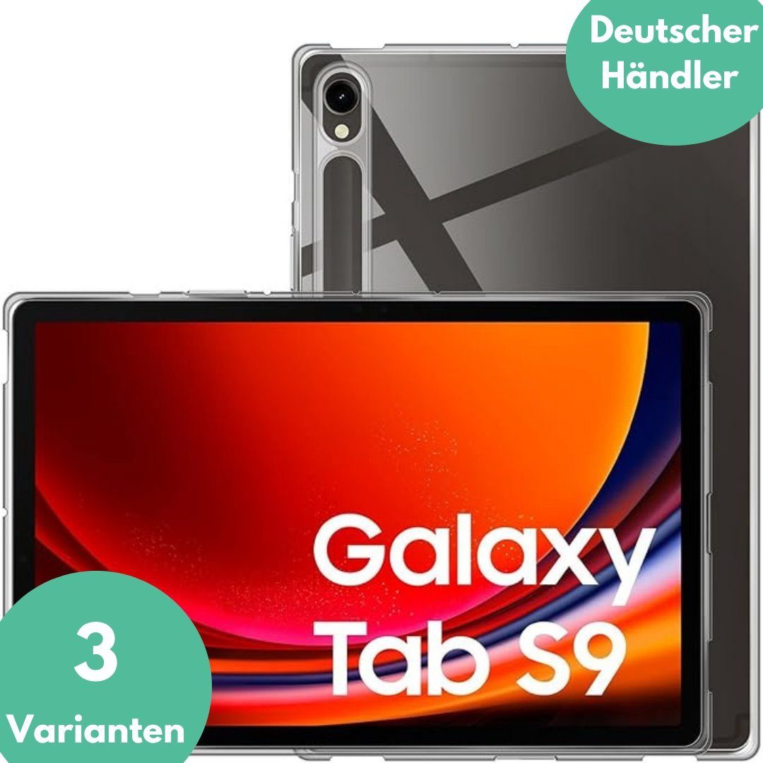 SmartUP Tablet-Hülle Hülle + 1X Schutzglas 9H für Samsung Galaxy Tab S9 Panzerfolie Display
