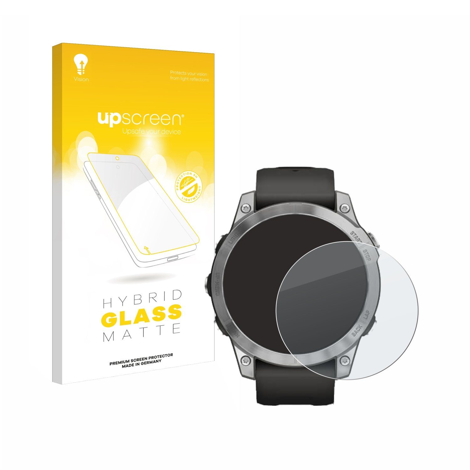 Upscreen Schutzglas Für Garmin Fenix 7 47 Mm Displayschutzglas