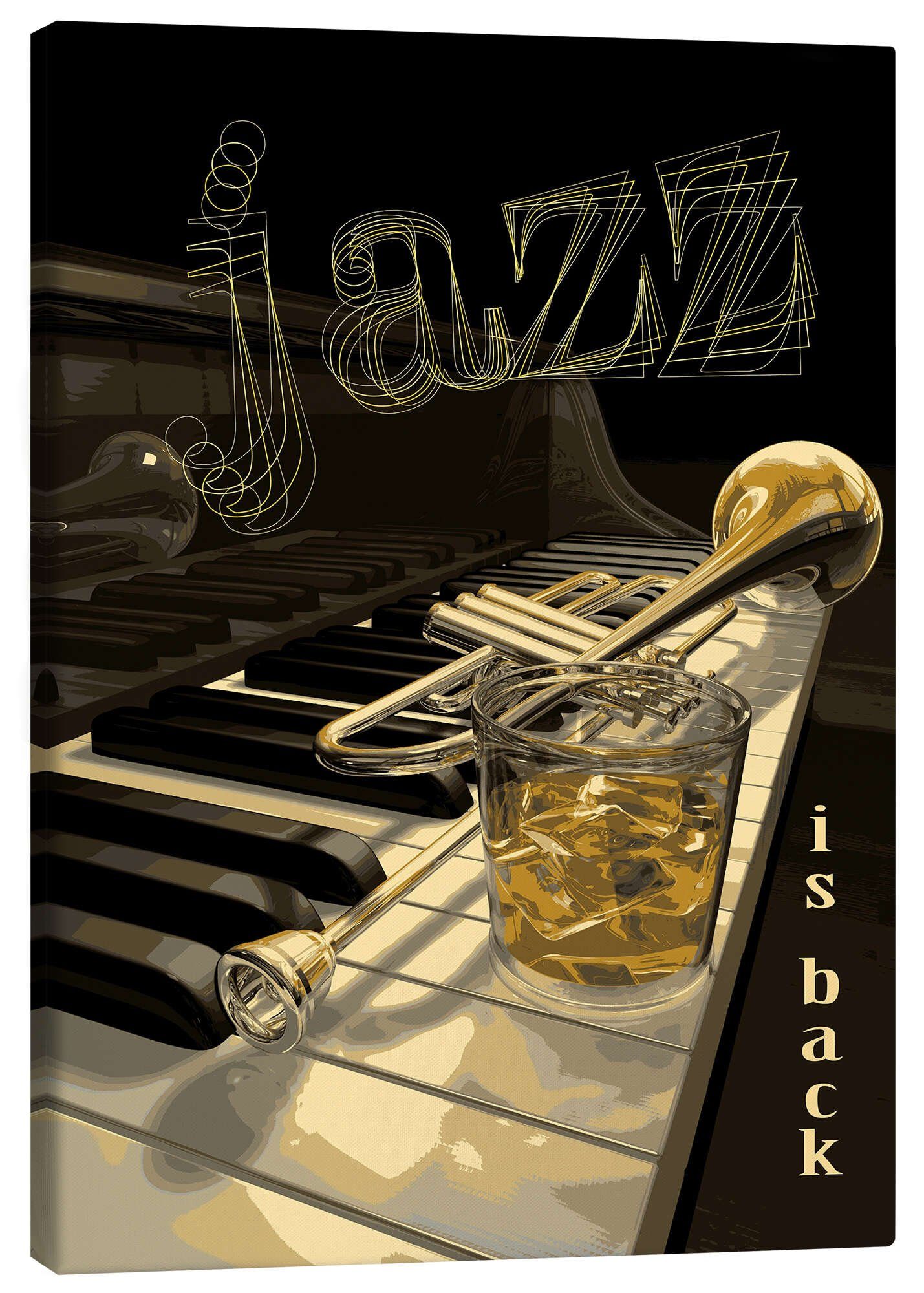 Posterlounge Leinwandbild Colosseum Jazz Is Back Wohnzimmer Illustration