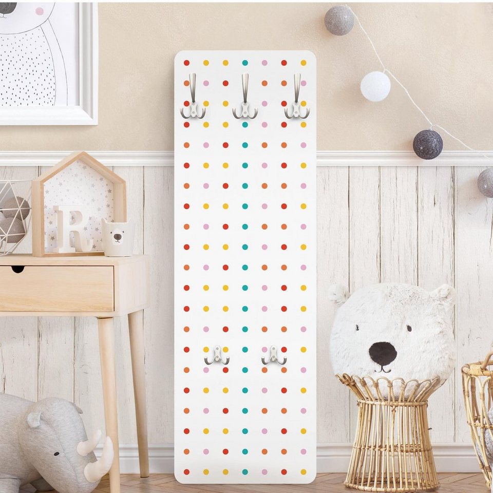 Bilderdepot24 Garderobenpaneel Design Muster Noul748 Little Dots