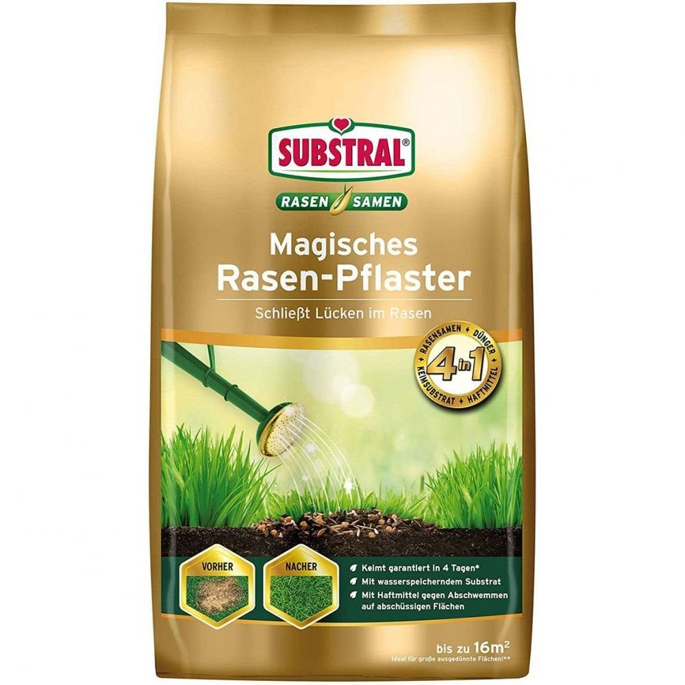 Substral Gartenbau-Substrat Substral Magisches Rasen-Pflaster 3,6 kg 3 in 1 Reparatur-Kombination