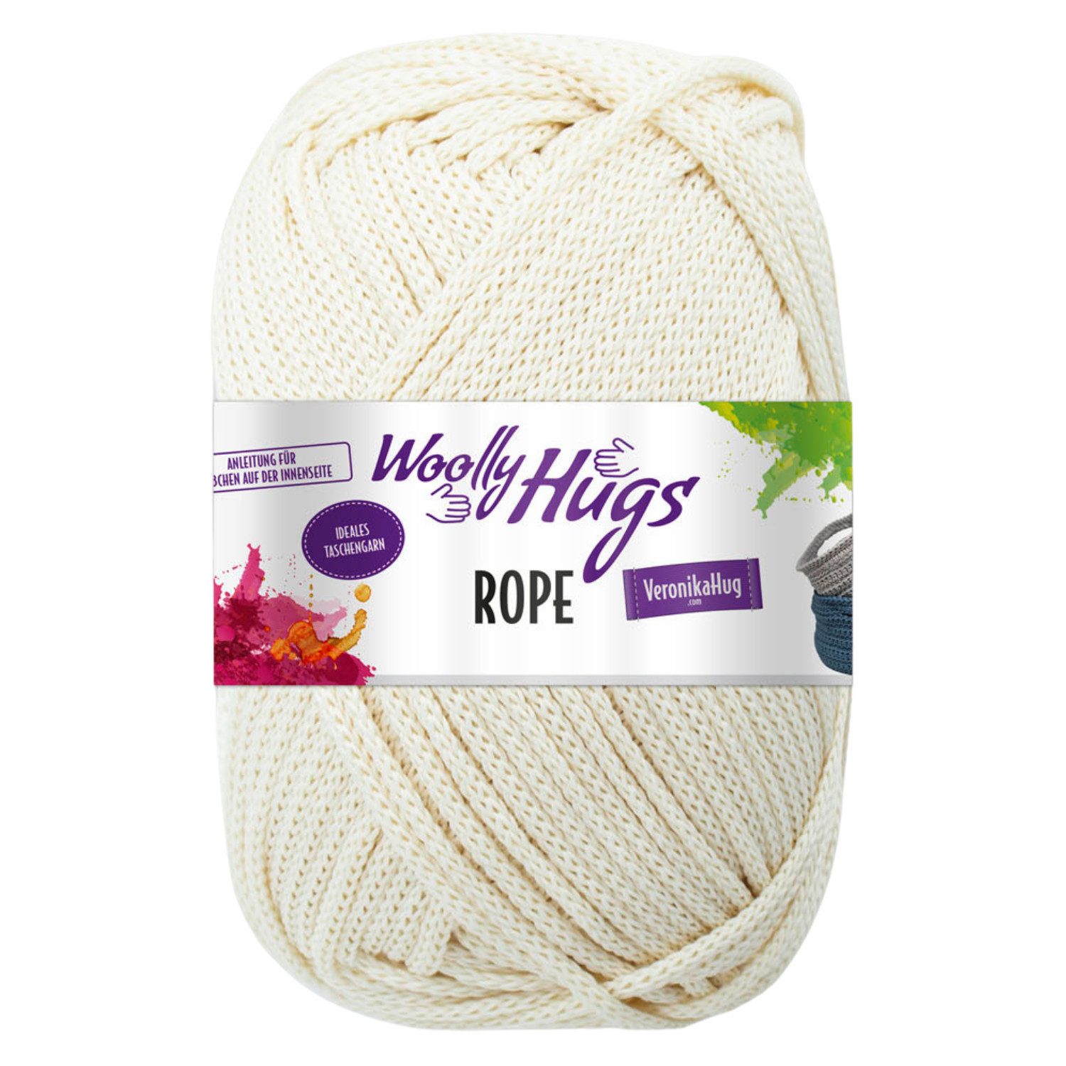 Woolly Hugs Woolly Hugs ROPE Garn Häkelwolle, 140 m (vielseitiges und ...