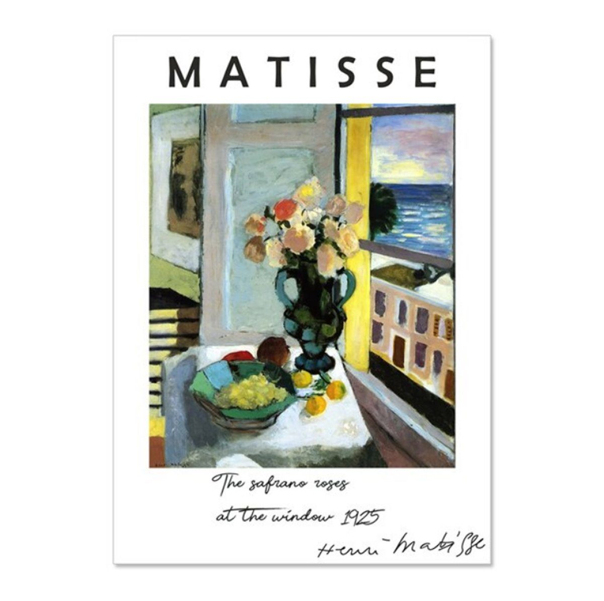 TPFLiving Kunstdruck »OHNE RAHMEN«, Motiv TX2380C, Poster Leinwand - Wandbild / Henri Matisse ...
