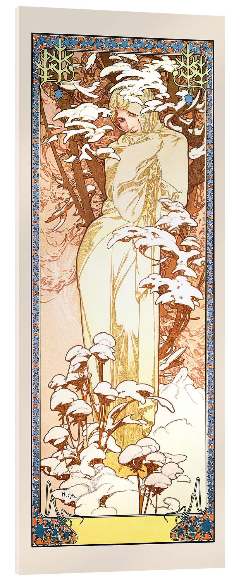 Posterlounge Acrylglasbild Alfons Mucha Die Vier Jahreszeiten