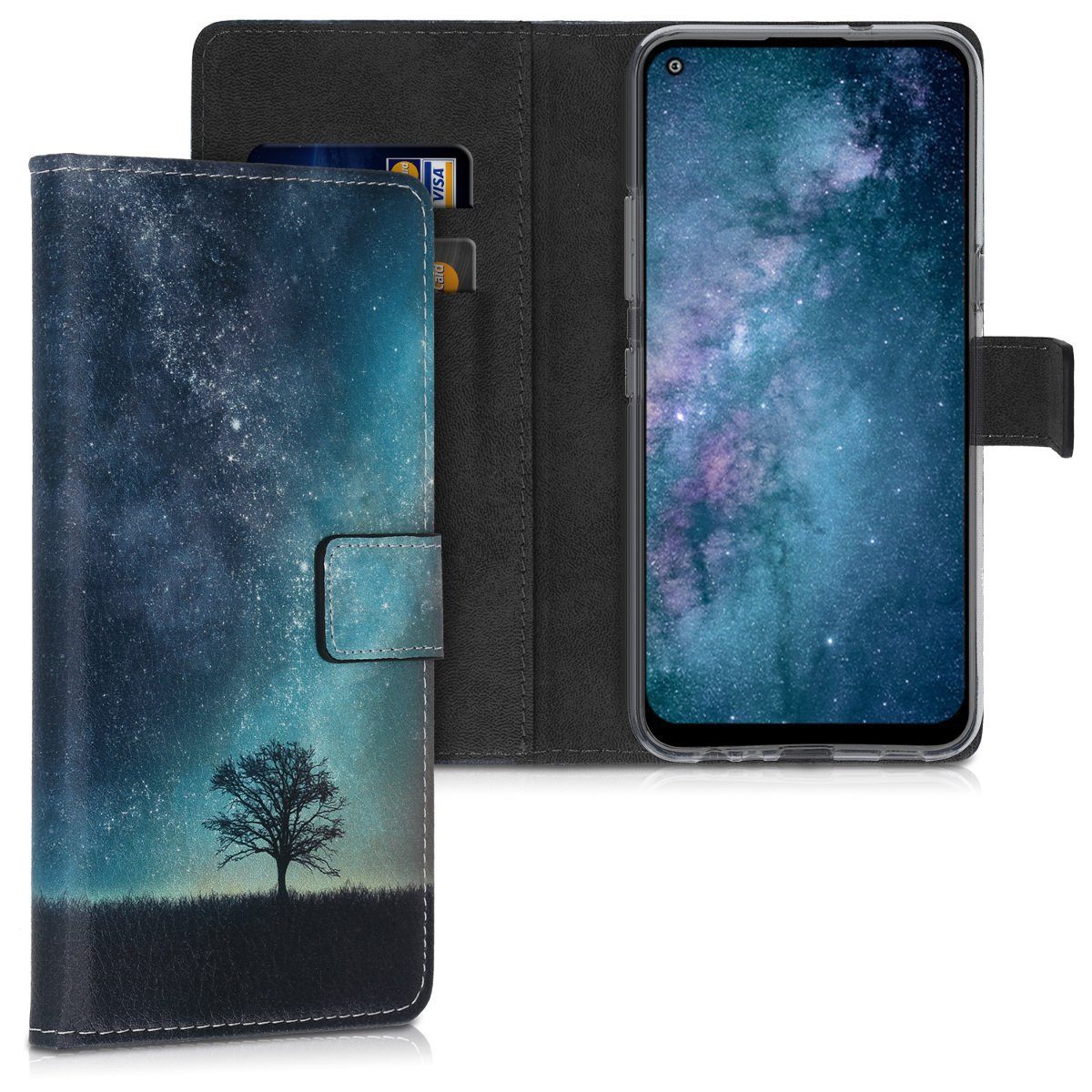 Kwmobile Handyhülle Wallet Case Für Lg K61 Hülle Mit Ständer