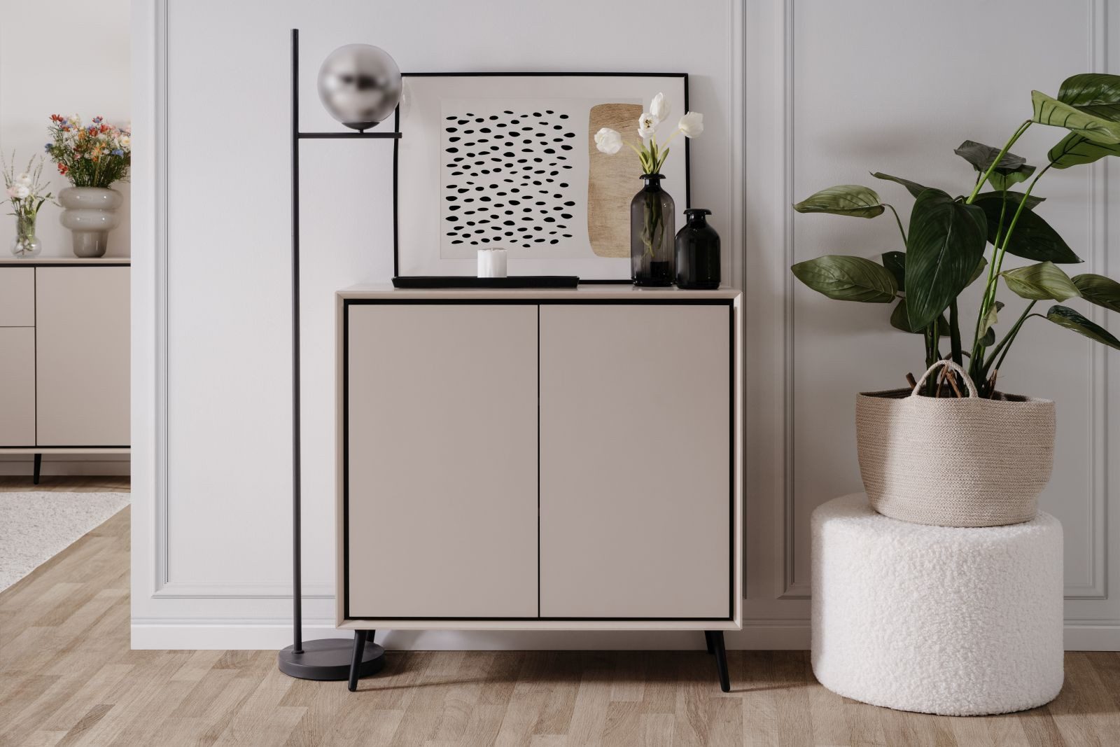 möbelvita Kommode Kommode Aurora 01A sand / greige
