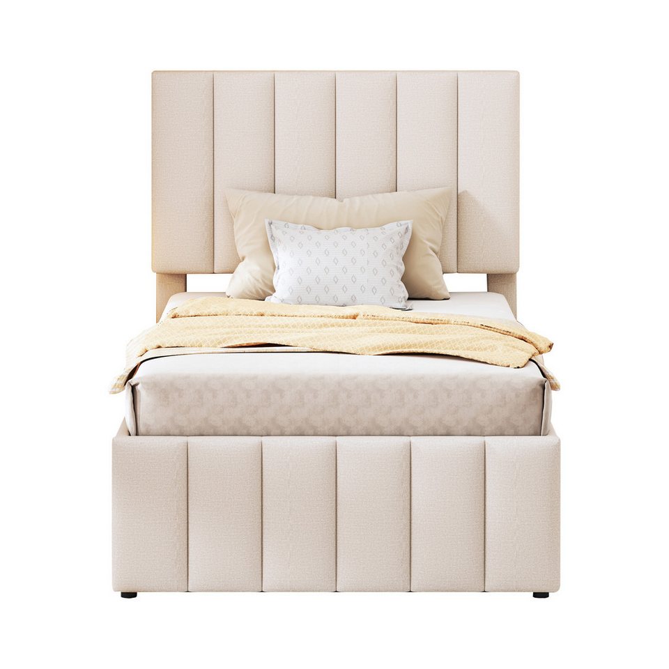 Redom Polsterbett Funktionsbett Mit Rollbett Und Stauraumschubladen