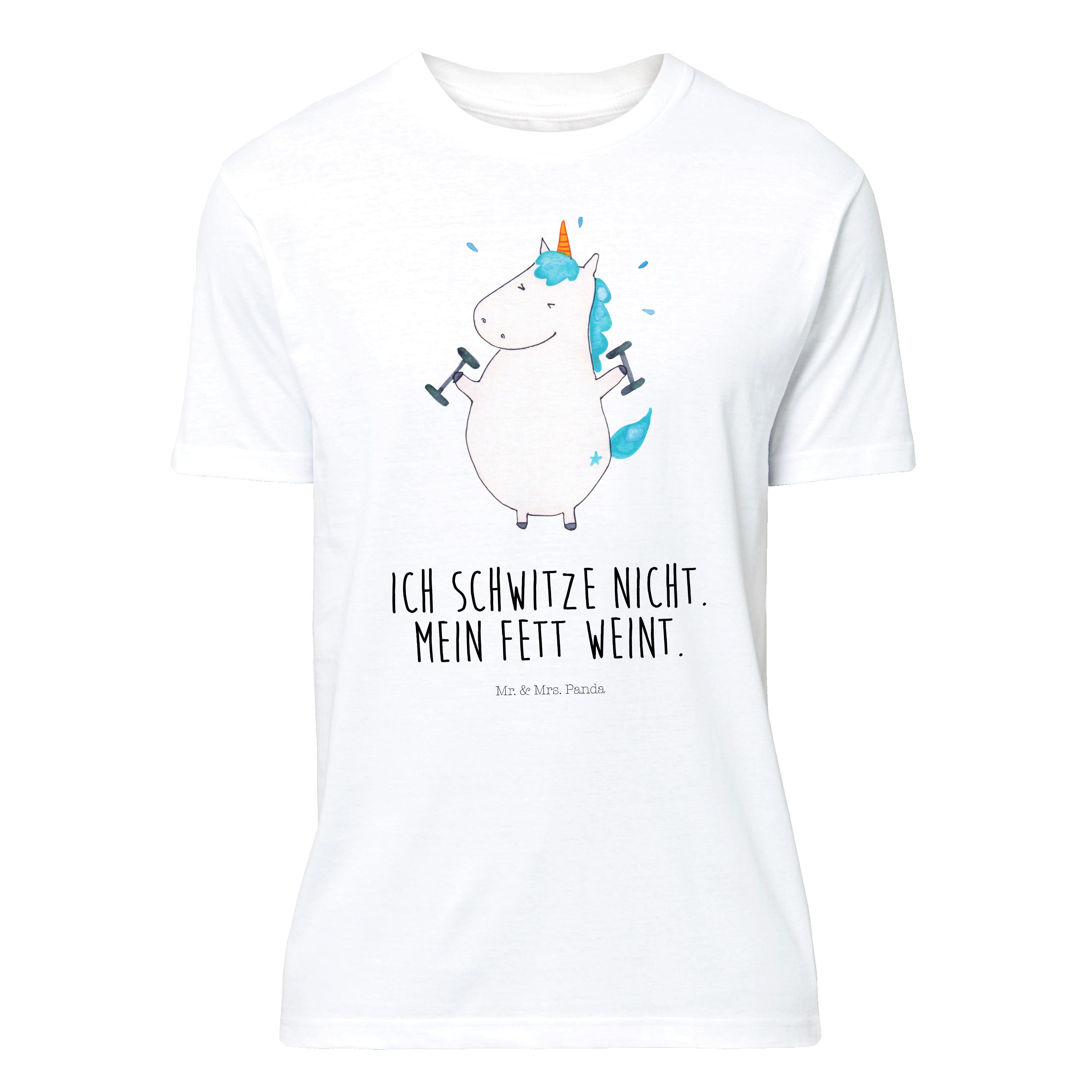 Mr And Mrs Panda T Shirt Einhorn Fitness Weiß Geschenk Einhörner
