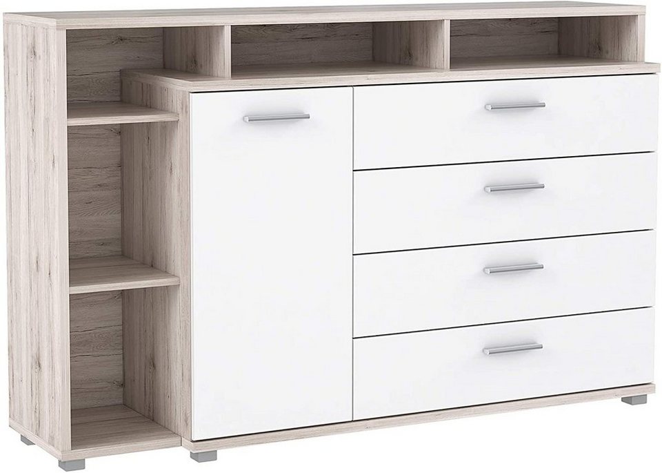 Newroom Kommode Bena Kommode Sandeiche Modern Industrial Sideboard