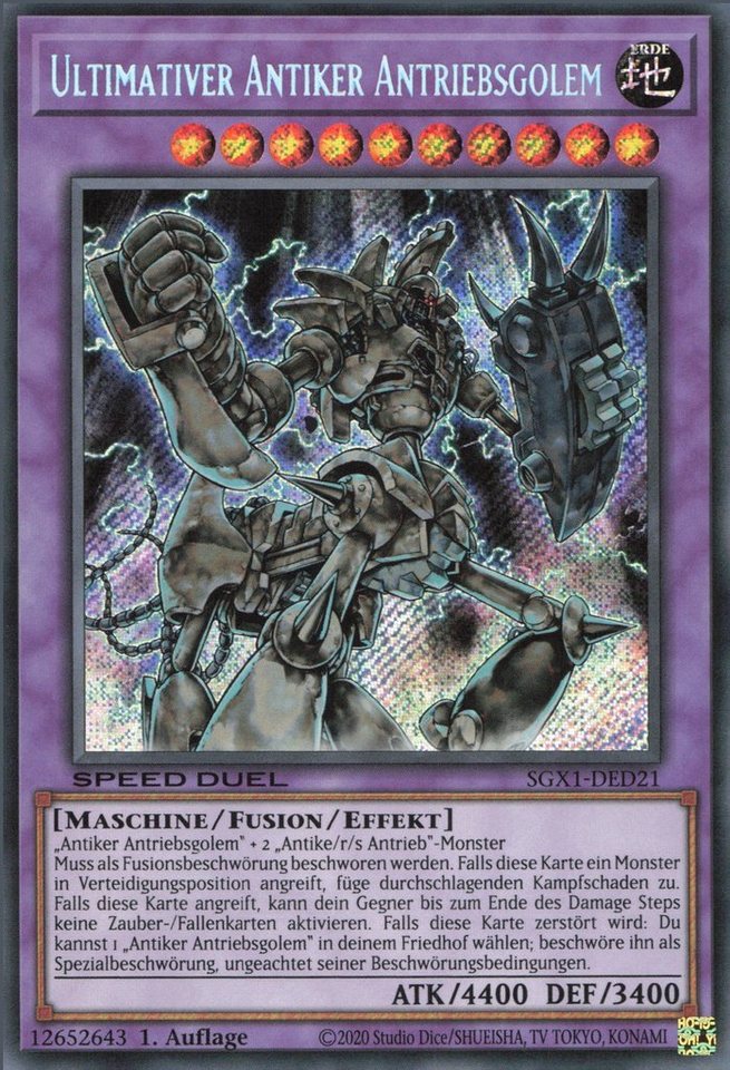 Recollectibles Sammelkarte Yugioh Karte Ultimativer Antiker
