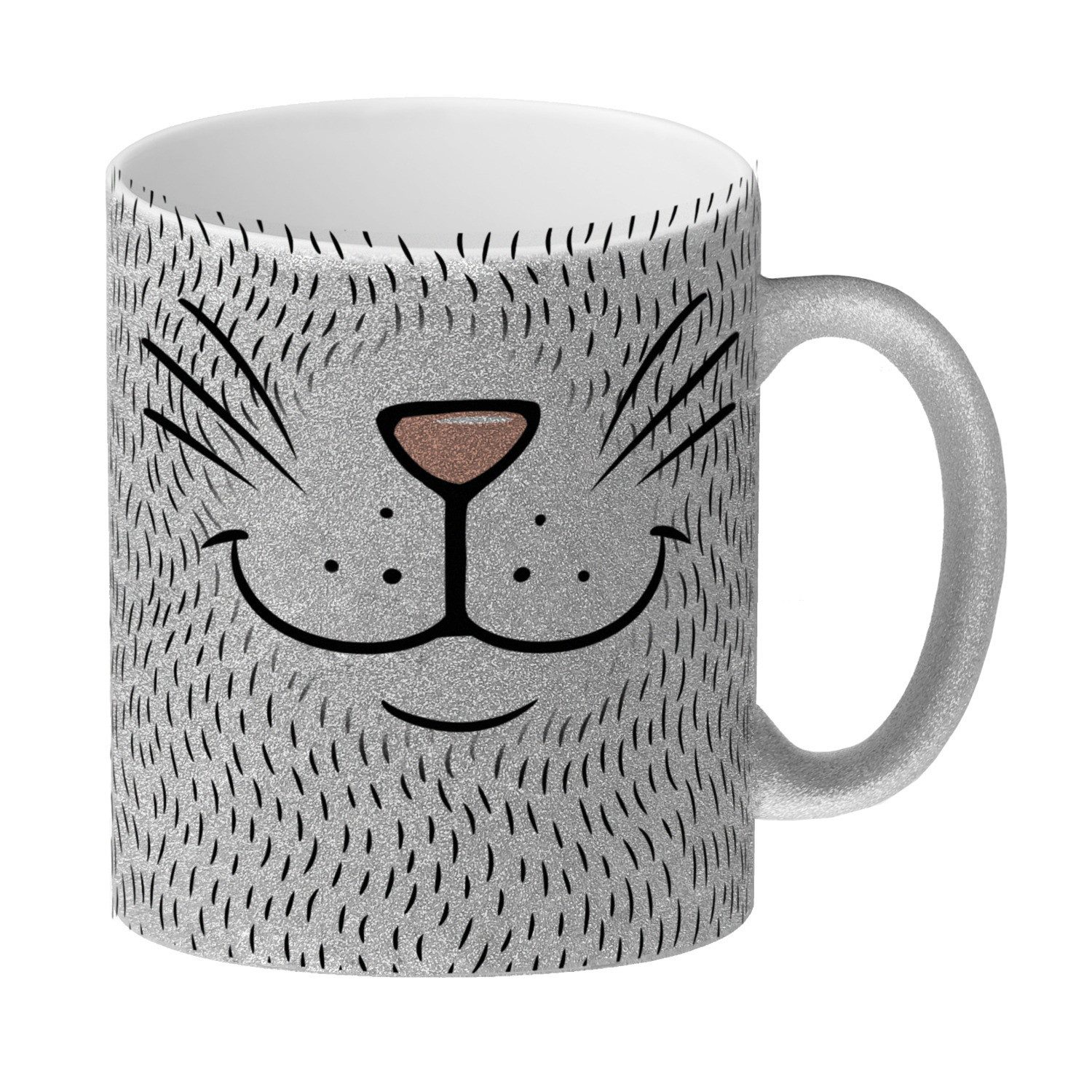 Speecheese Tasse Katzengesicht Kaffeebecher Mit Süßem Lächeln Einer