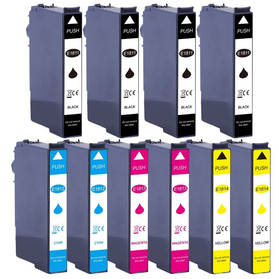 Druckerparadies 10er Multipack Für Epson 18xl Tintenpatronen Set
