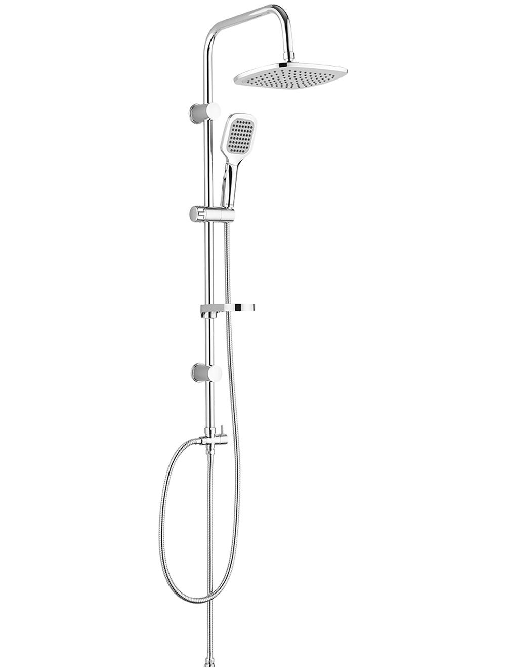 Kolman Duschsystem Regendusche Set Handbrause Borgo Höhe 100 Cm In