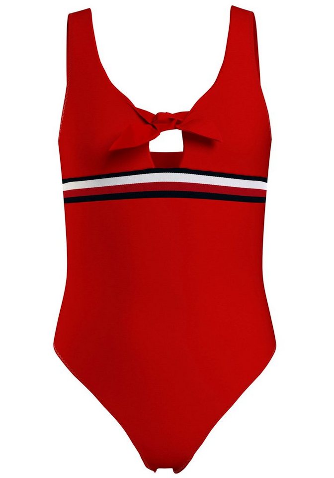 Tommy Hilfiger Swimwear Badeanzug Mit Schleife Am Ausschnitt