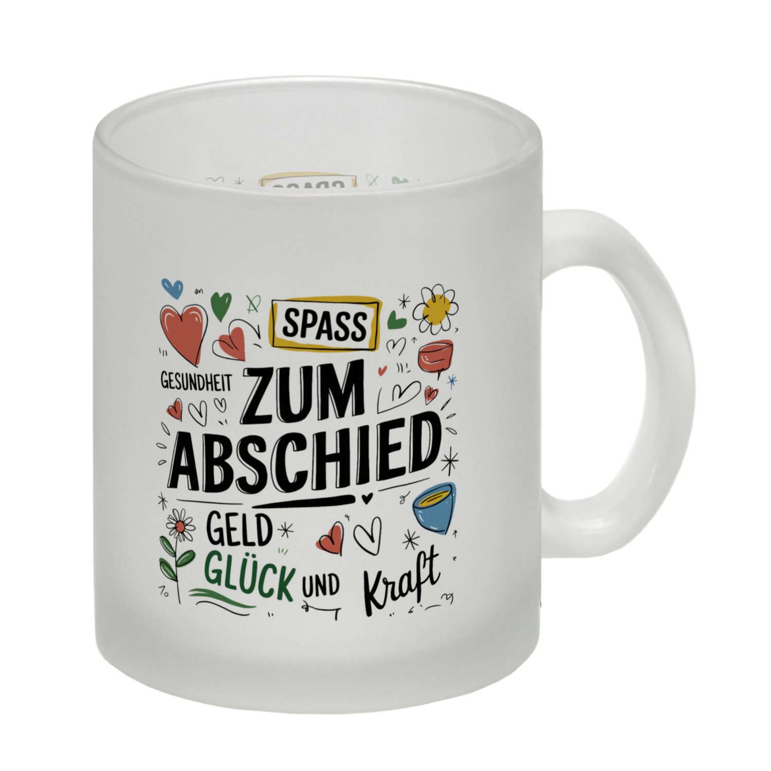 speecheese Tasse Wünsche Zum Abschied Glas Tasse für Kollegen und Freunde