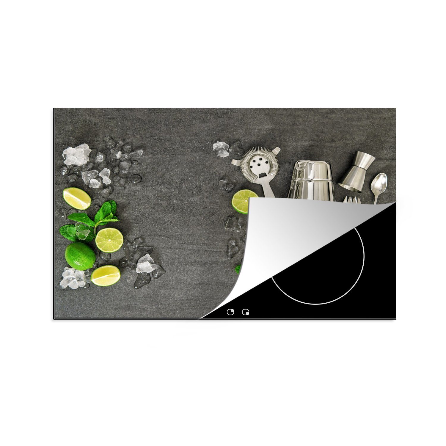 Muchowow Herdblende Abdeckplatte 76x515 Cm Cocktailshaker