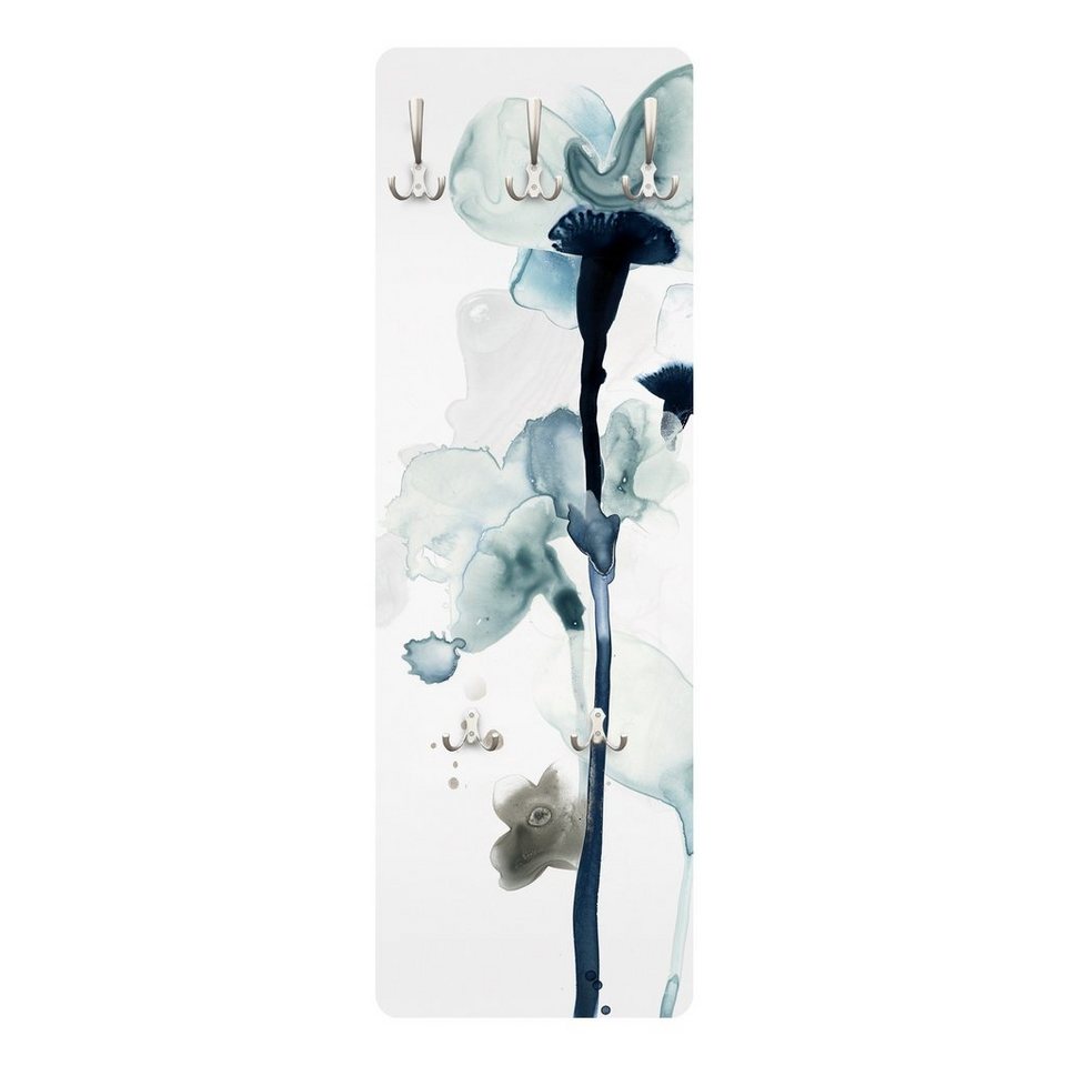 Bilderdepot24 Garderobenpaneel Design Aquarell Blumen Floral Kunst