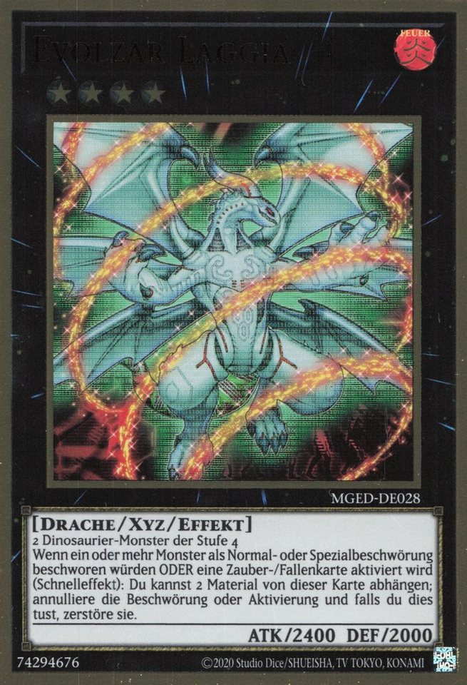 Recollectibles Sammelkarte Yugioh Karte Evolzar Laggia Yu Gi Oh Karte