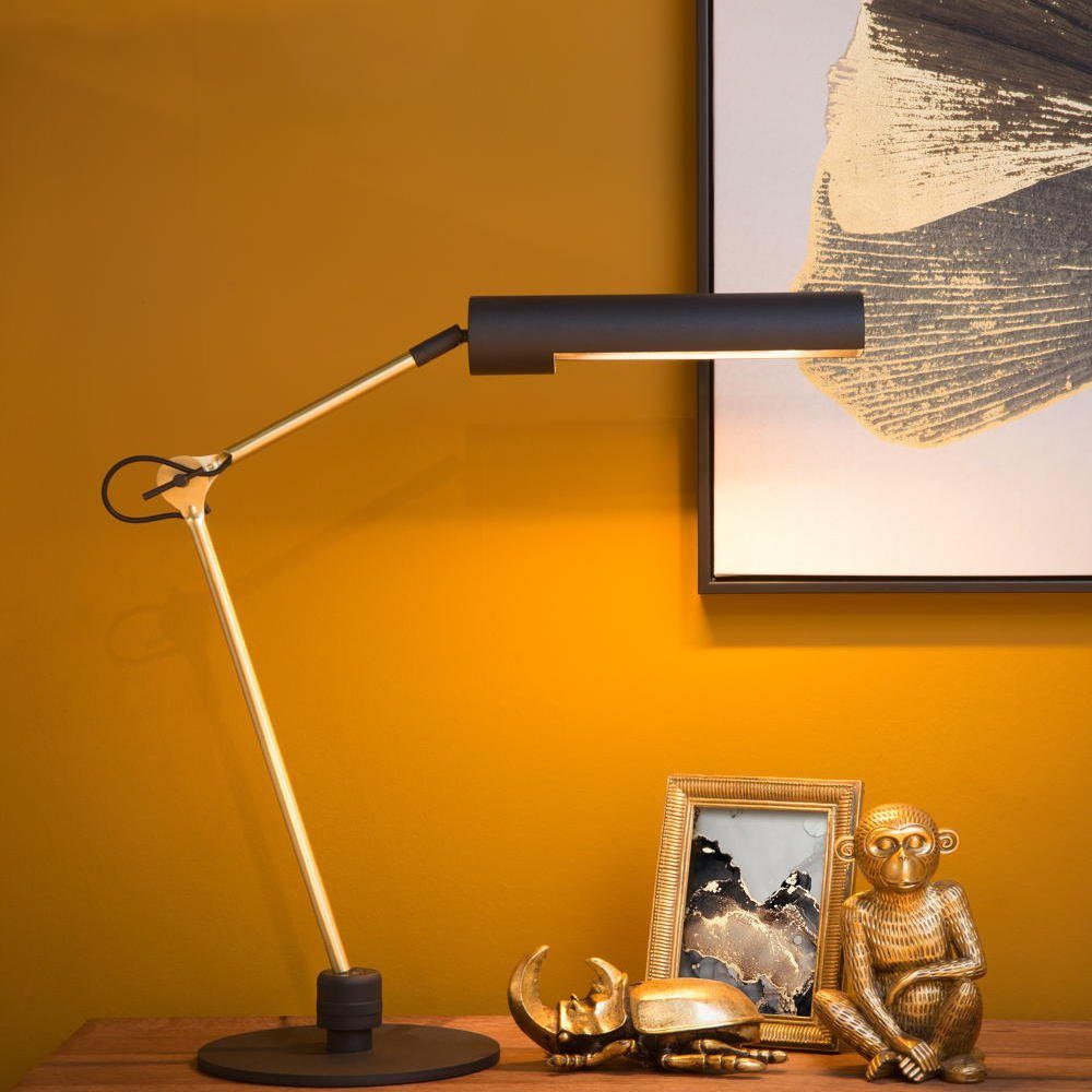 Click Licht Tischleuchte Tischleuchte Slender In Schwarz Und Gold Matt