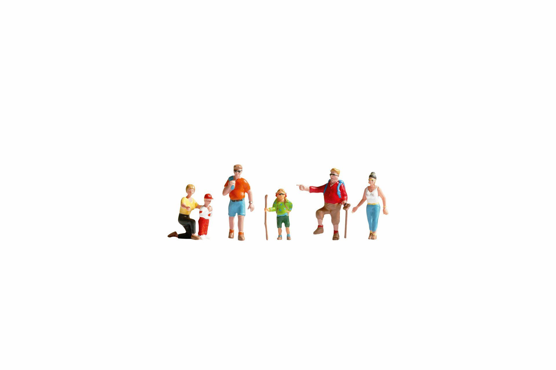 NOCH Dekofigur NOCH® Figuren-Set „Wanderer“, H0 Maßstab 1:87, han