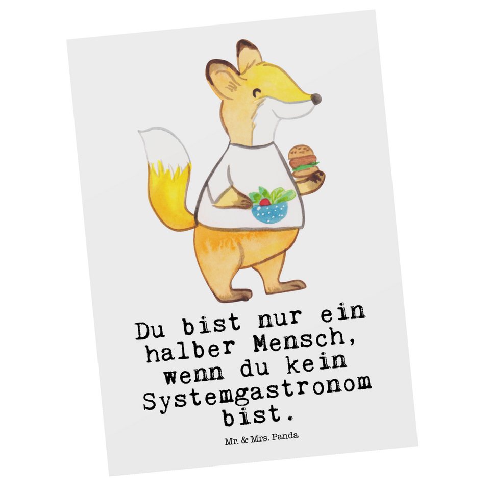 Mr. & Mrs. Panda Postkarte Systemgastronom Herz - Weiß - Geschenk ... Mr. & Mrs. Panda Postkarte Systemgastronom Herz - Weiß - Geschenk ...