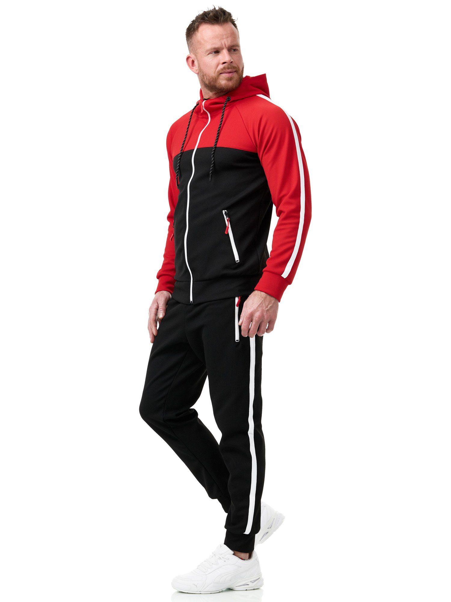 L.gonline Freizeitanzug Herren Jogginganzug Freizeitanzug Sportlich ...