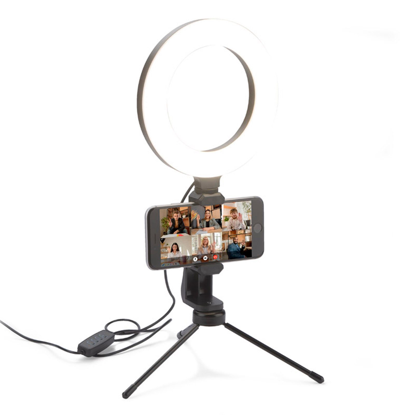 HAC24 Ringlicht LED Handy Ringlampe Smartphone Lampe Licht Ringleuchte ...
