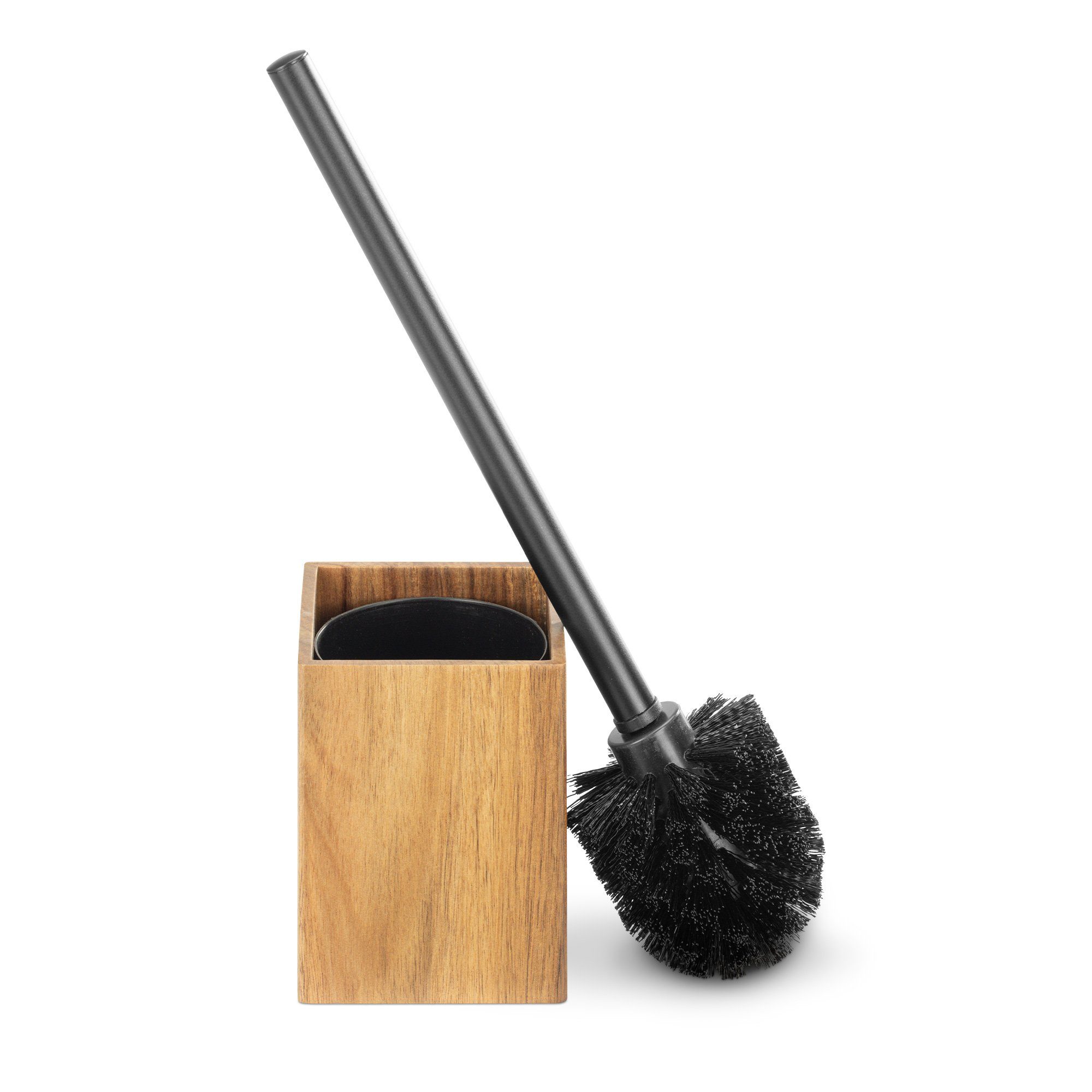 Navaris Badezimmer Set Toilettenbürste Und Halter Aus Holz Klobürste