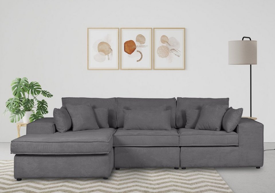 Raumid Ecksofa Enid L Form 3 Teile Bestehend Aus Modulen In Vielen