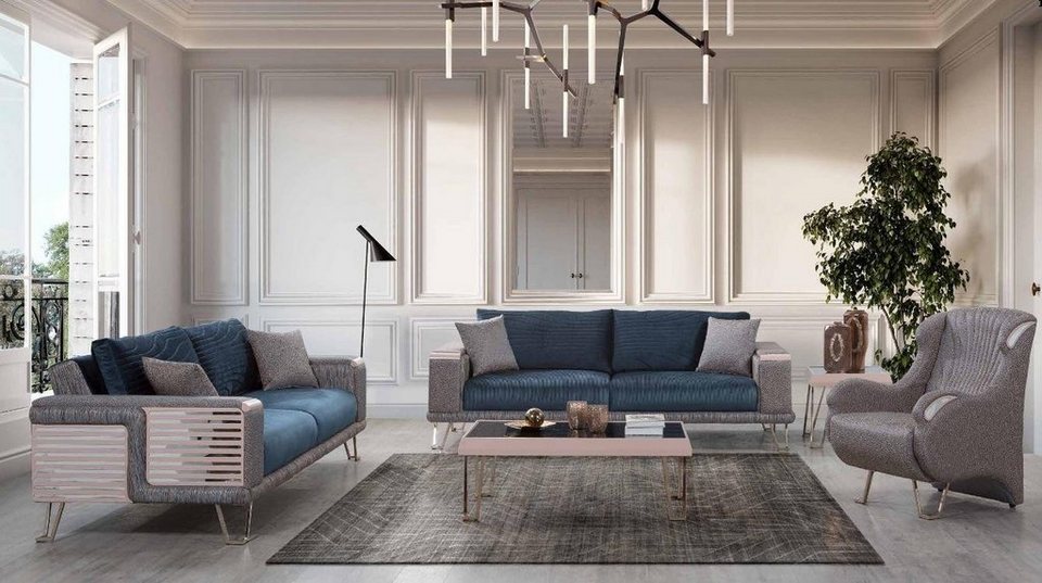 Jvmoebel Wohnzimmer Set Sofagarnitur 331 Sitzer Couchtisch Modern