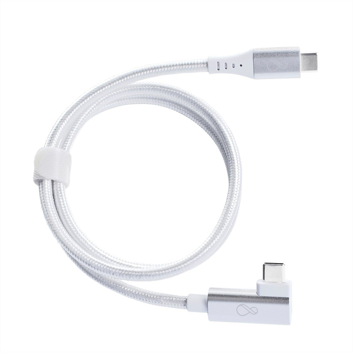 Bachmann Ochno USB-C Kabel gewinkelt 0,7m silber Stromadapter, 0.7 cm