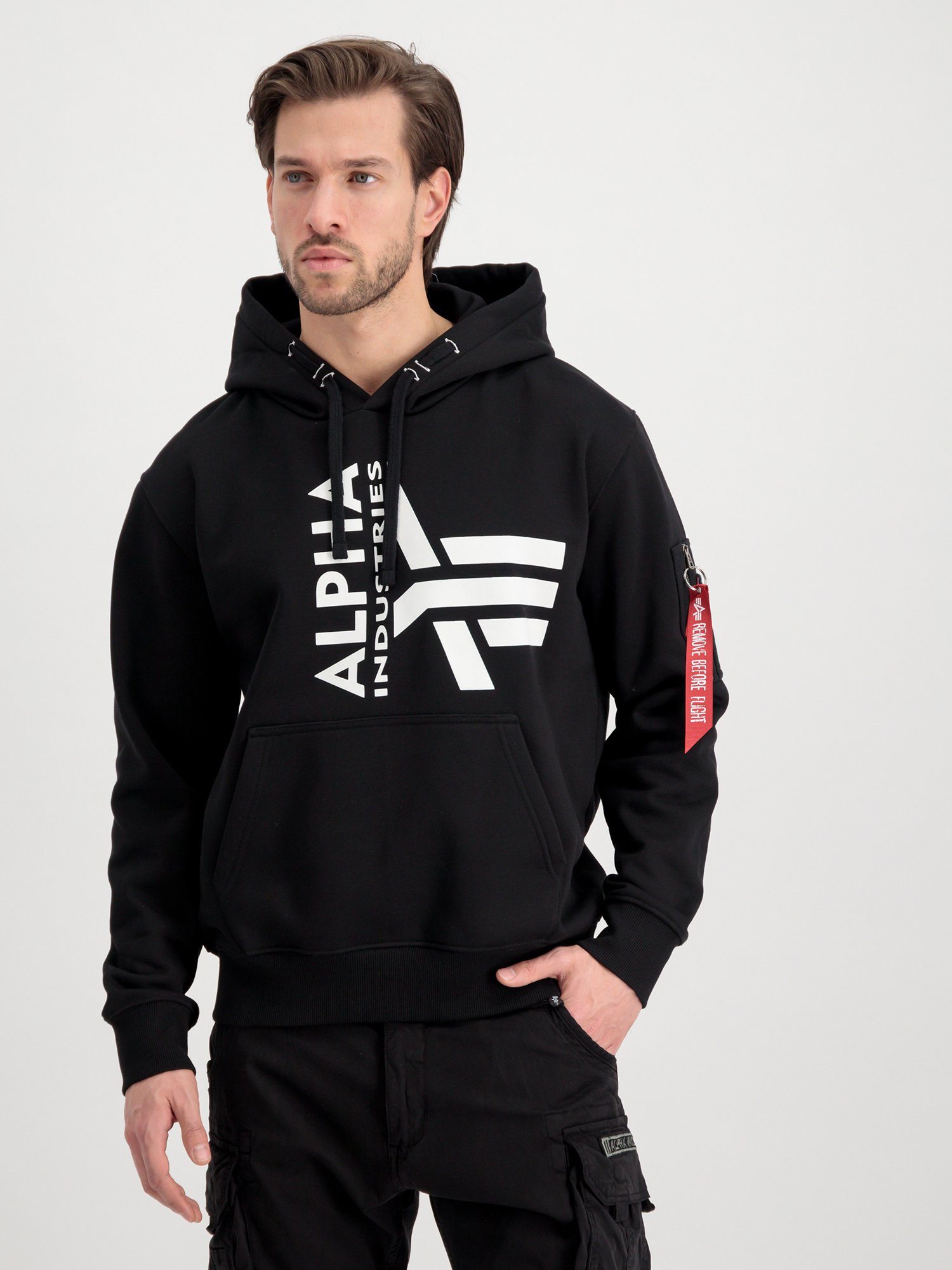 Alpha Industries Hoodie Alpha Industries Men - Hoodies Half Logo Foam Hoody