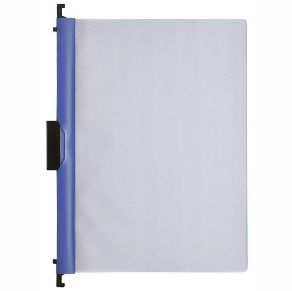 FOLDERSYS Papierkorb Foldersys Combi-Clip-Mappe Transparent blau