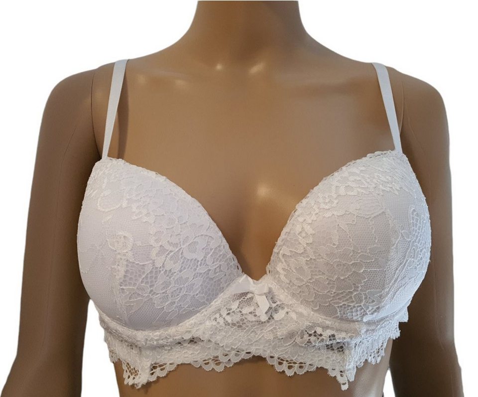 Spectrum Push Up Bh Vorgeformter Super Push Bh Racerback Bra Weiss
