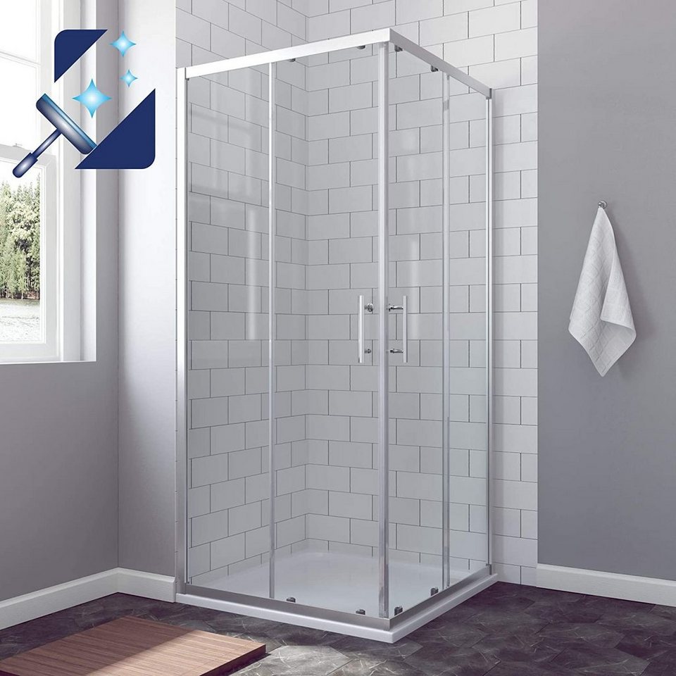 Aquabatos Eckdusche Duschkabine Eckeinstieg Eckdusche Duschabtrennung