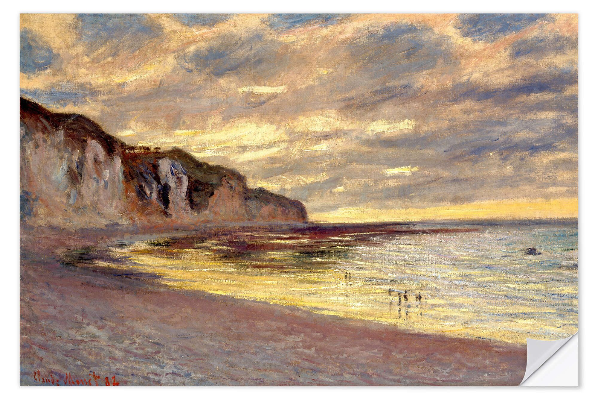 Posterlounge Wandfolie Claude Monet Ebbe Bei Pointe De Lailly