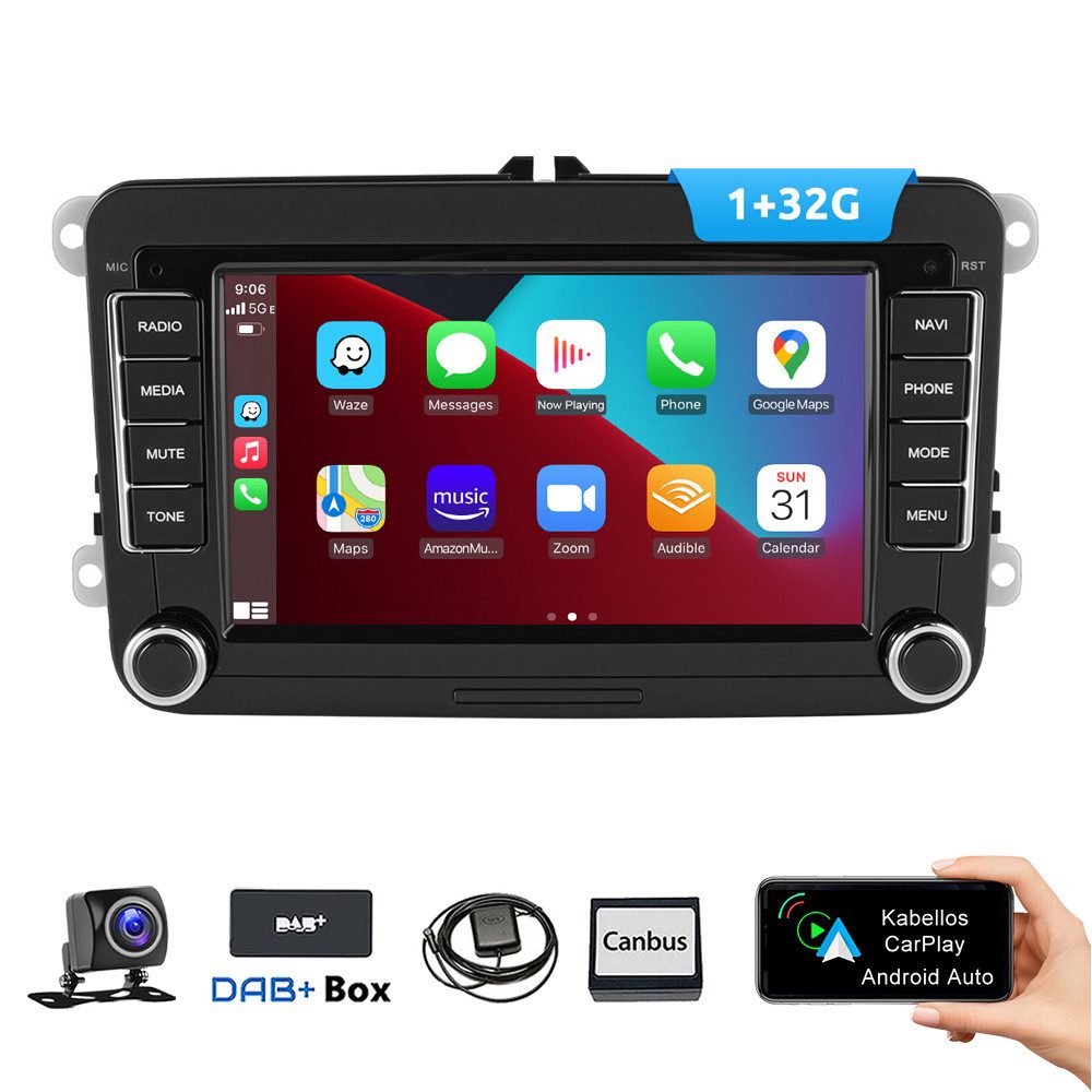 Preisvergleich für ESSGOO 7 Android 15 Für VW GOLF 5 6 Touran Polo 6R ...