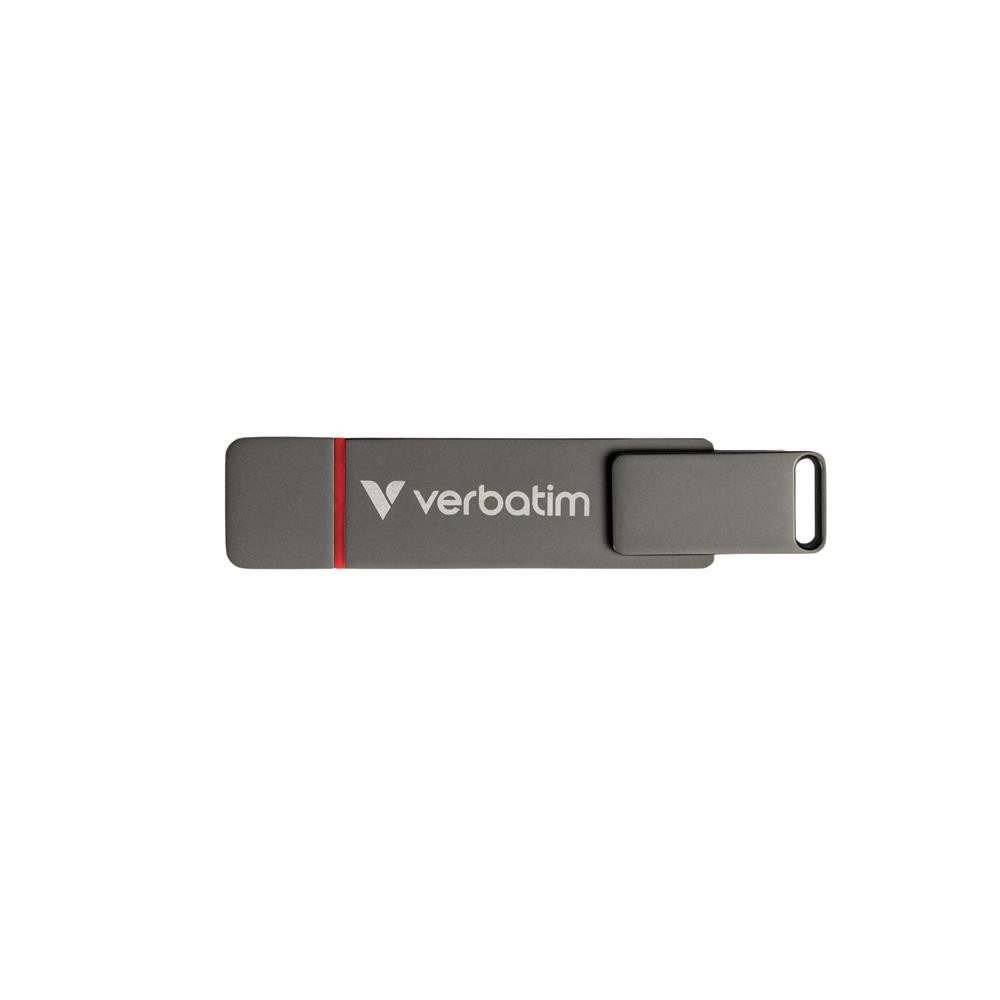 Verbatim Dual QuickStick USB-C/USB-A Flash Drive USB-Flash-Laufwerk, Beständiges Metallgehäuse ...