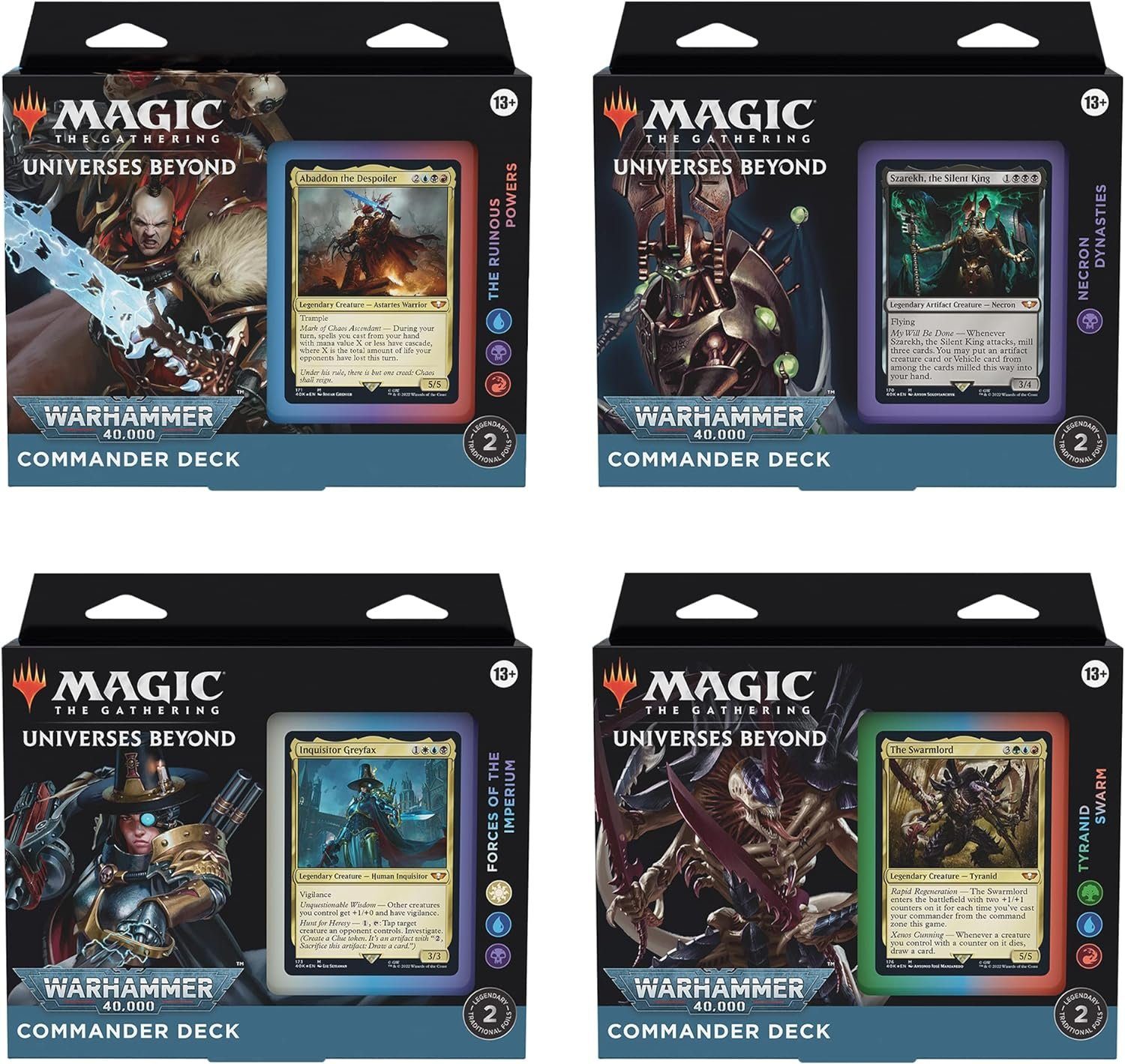 Magic the Gathering Sammelkarte Universes Beyond Warhammer 40.000 Commander Deck Bundle English