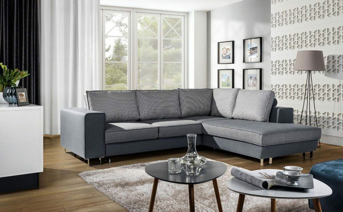 Jvmoebel Ecksofa Modernes Schlafsofa Sofa Couch Polster Bettfunktion Kasten Sofas Made In Europe