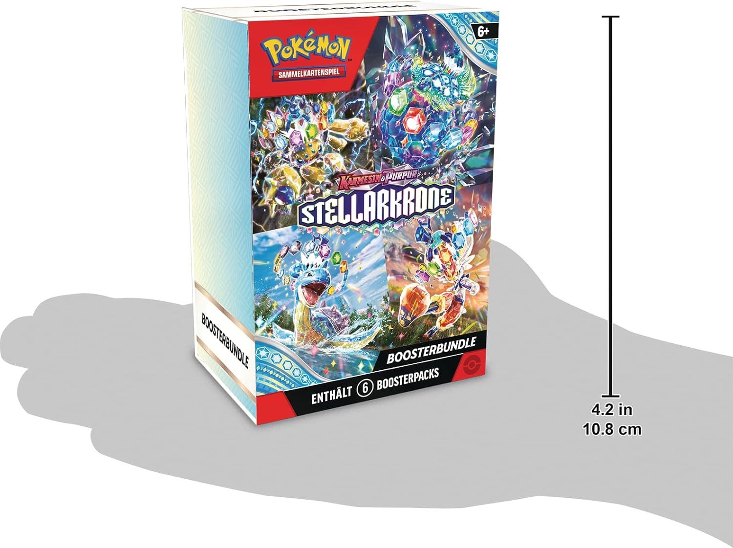 POKÉMON Sammelkarte TCG - Karmesin & Purpur: Stellarkrone Boosterbundle ...