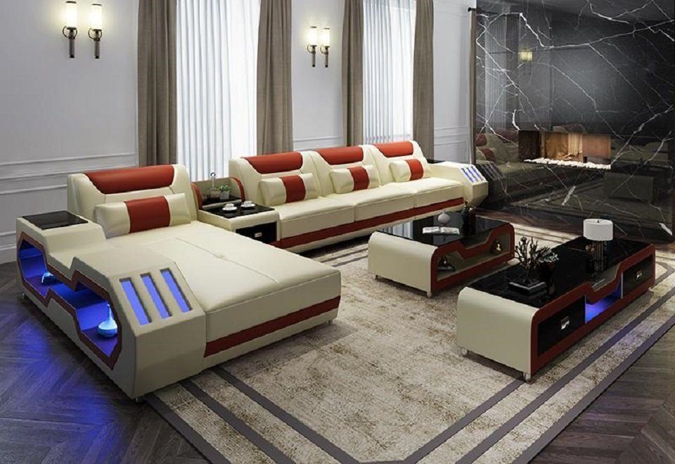 Jvmoebel Wohnzimmer Set L Form Ecksofa Couchtisch Sideboard Design