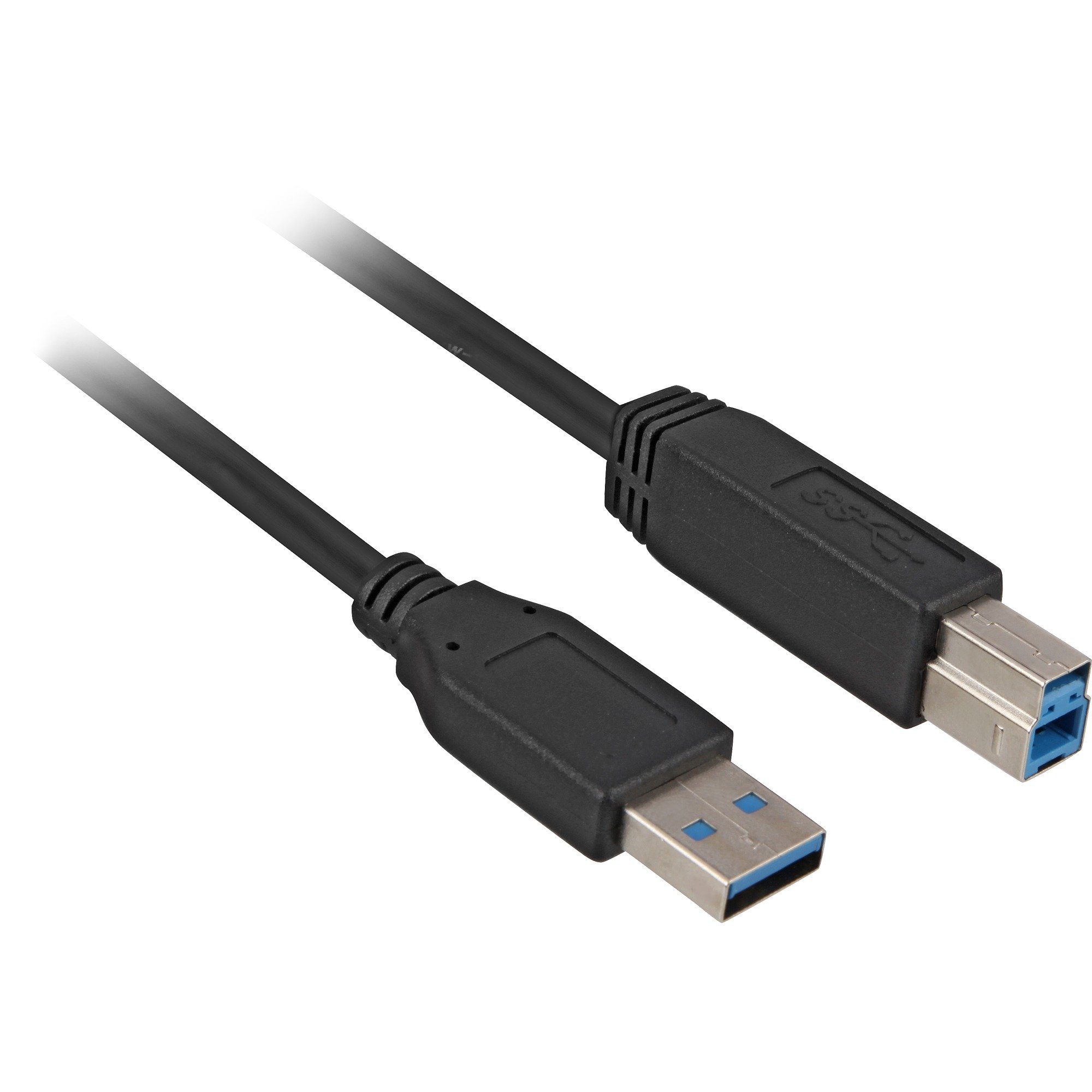 Sharkoon USB 3.2 Gen 1 Kabel, USB-A Stecker > USB-B Stecker Computer ...