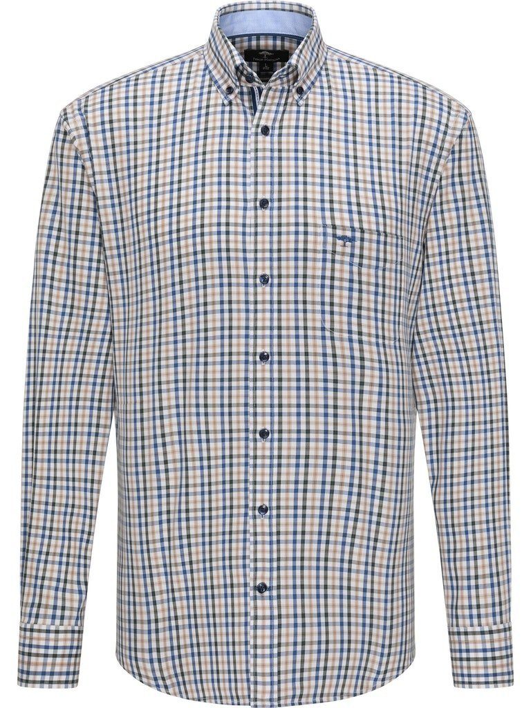 Fynch Hatton Hemd Fynch Hatton Hehemd Langarm Twill Combi Check